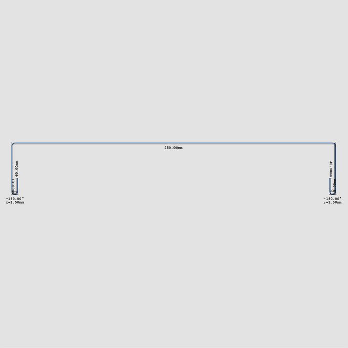 Level Wall Capping (250mm Wide) | Aluwood Capping - Sample - WoodUpp