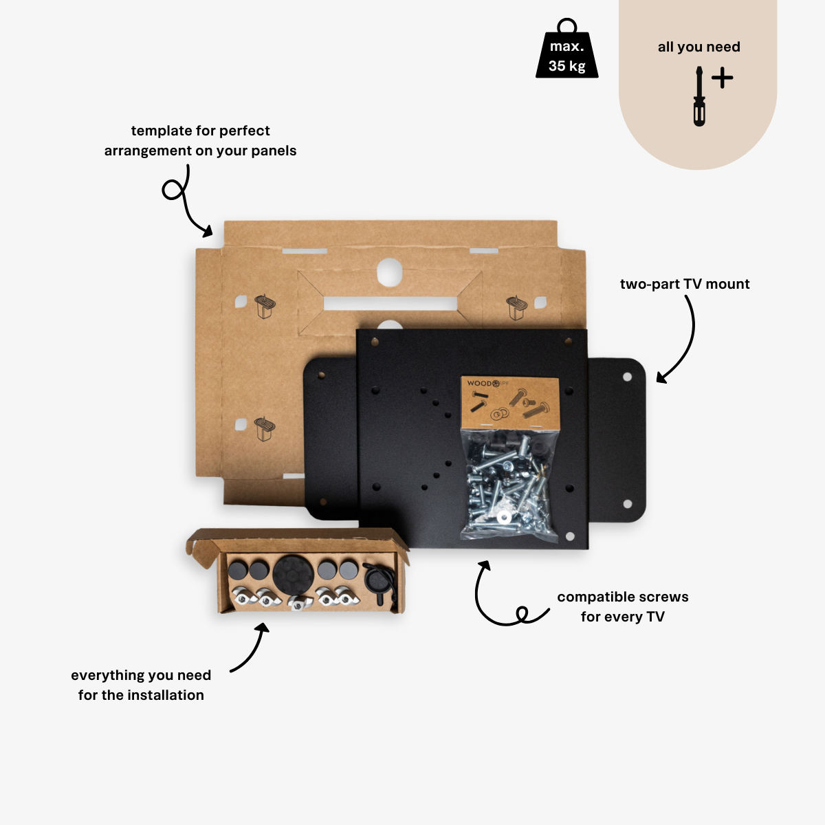 CREATE | TV Wall Mount - WoodUpp